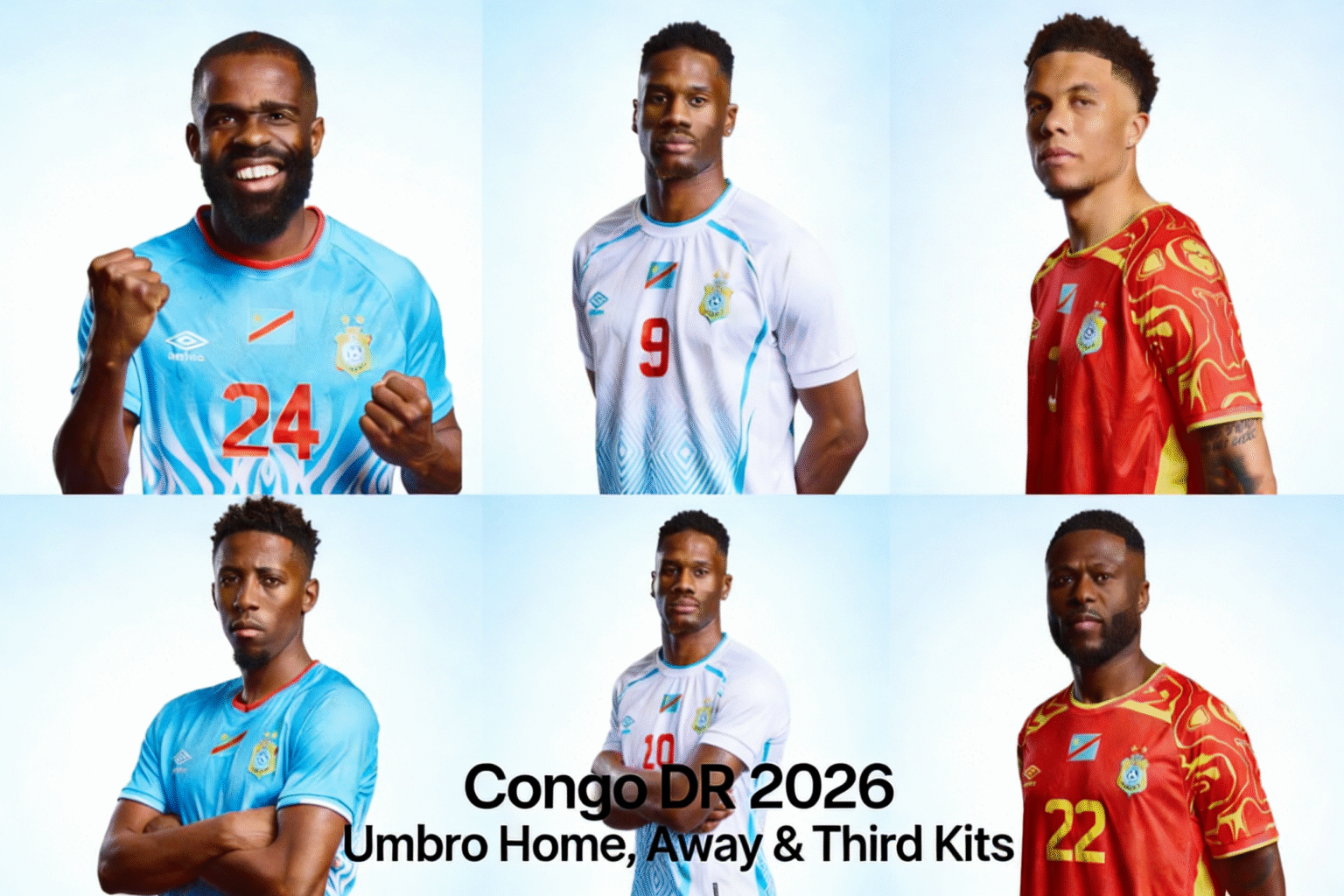 Umbro Unveils Congo DR 2026 National Team Kits